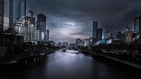 Обои вечер монохромный ночь 1920x1080 Full Hd от Virtual картинки на рабочий стол и заставки