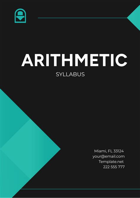 Free Arithmetic Syllabus Template To Edit Online