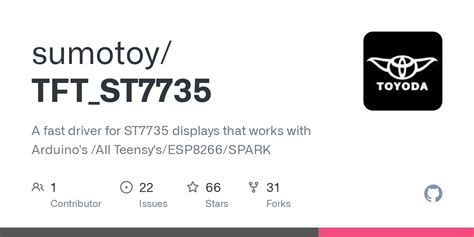 GitHub Sumotoy TFT ST7735 A Fast Driver For ST7735 Displays That Works With Arduino S All