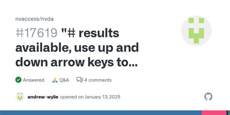 Results Available Use Up And Down Arrow Keys To Navigate Press