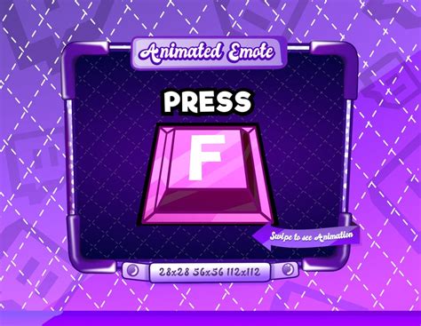 Animated Static Emote Press F Animated Press F Emote Press F Sparkle Emote Press F Emote For