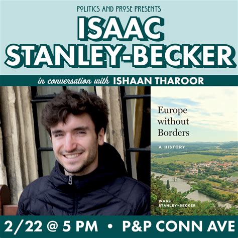 Isaac Stanley Becker — Europe Without Borders A History With Ishaan Tharoor — At Conn Ave