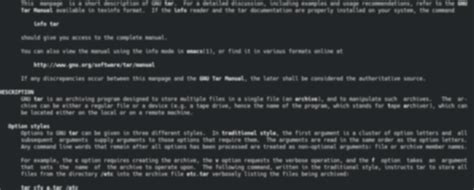 Tar On Linux File Storage And Retrieval David S Homelab