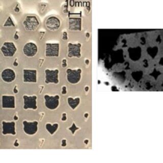 The Grid Template With Spatially Non Repeating Patterns A Silicon Grid Download Scientific
