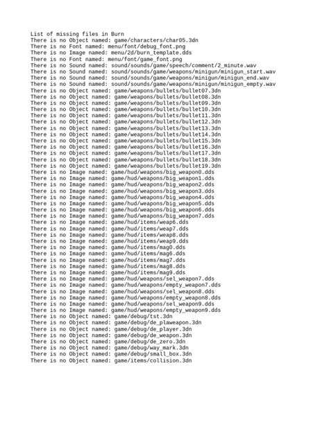 Missing Files Pdf
