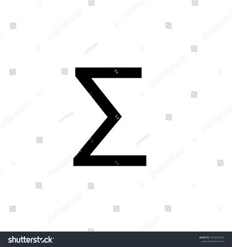 Math Symbols Vector Math Icons Sigma Stock Vector Royalty Free