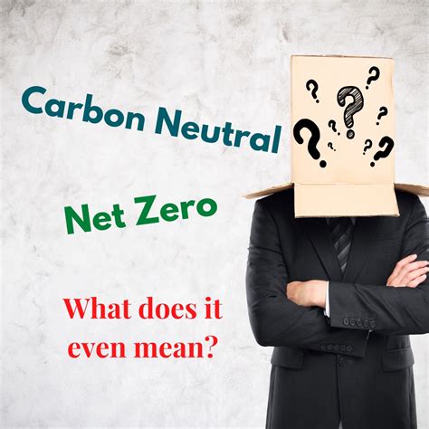Net Zero Vs Carbon Neutral A Game Of Two Halves