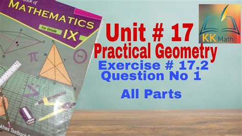 Kpk Board 9 Class Math Unit 17 Practical Geometry Exercise 172 Question 1 Angle Bisector Kk