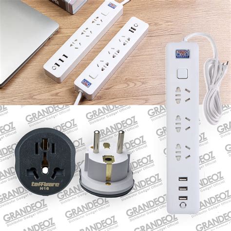 Jual Jrdq Stop Kontak Usb Port Powerstrip Usb Port Electric Plug Dengan Led Colokan Cn