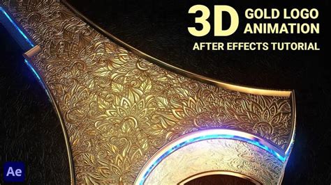 How to make 3D Gold Logo Animation | After Effects Tutorial - Element 3D | After effect tutorial ...
