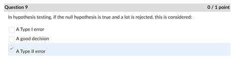 Solved In Hypothesis Testing If The Null Hypothesis Is True Chegg