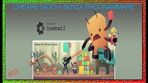 tutorial construct 2 ita 03 behaviors movimento degli sprite youtube