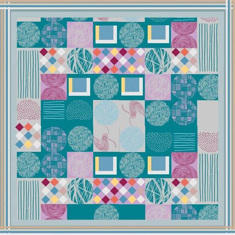 Premium Vector Beautiful Straight Line Geometric Abstract Scarf Pattern