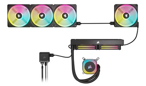 Icue Link H100i Rgb Aio Liquid Cpu Cooler White Refurbished