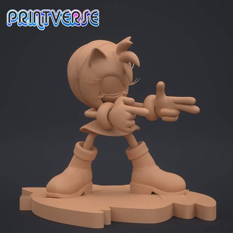 Stl File Amy Rose Figurine・3d Printing Model To Download・cults
