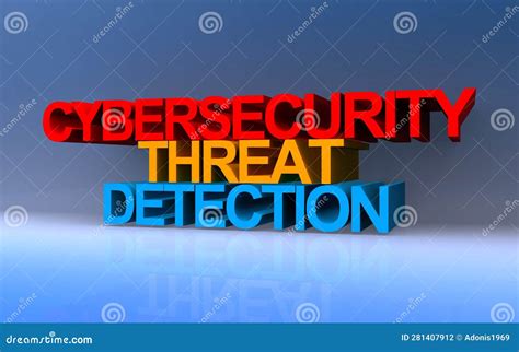 Cyber Security Detection On Blue Stock Illustration Illustration Of Information Network