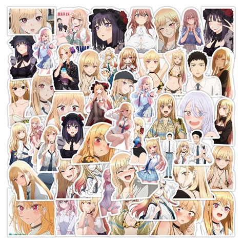 พร้อมส่ง 50แผ่น สติ๊กเกอร์ Sticker หนุ่มเย็บผ้ากับสาวนักคอสเพลย์ Waifu Sex 着せ恋 Anime Japan Waifu
