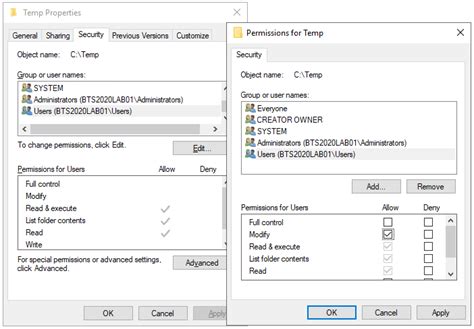 File System Permission For The Biztalk Server 2004 To 2020 File