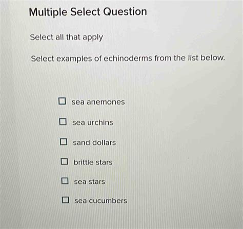 solved multiple select question select all that apply select examples