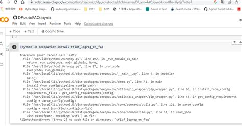 can t install model deeppavlov colab example · issue 1634