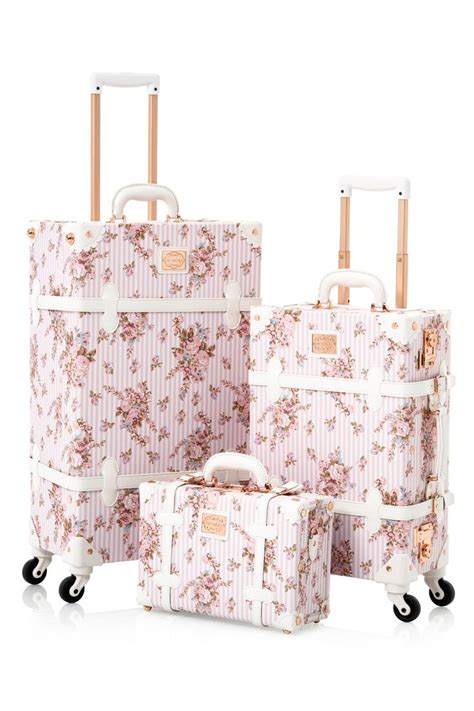 United States Wildfloral 3 Pieces Set Pink Florals Vintage