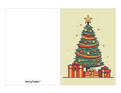 Printable Christmas Card Templates World Of Printables