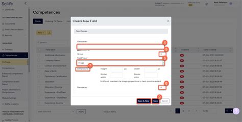 how can i create an image cv field scilife