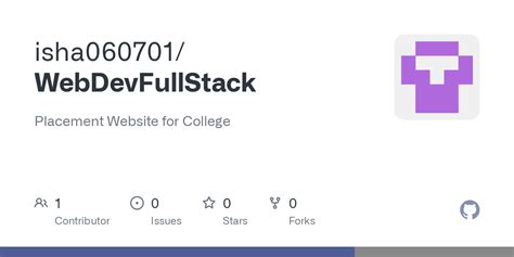 github isha060701 webdevfullstack placement website for college