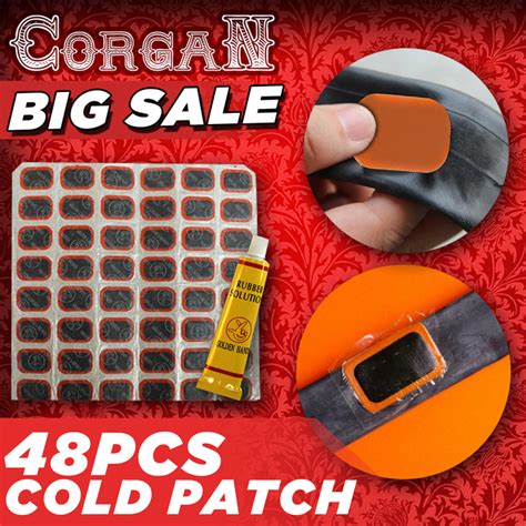 Cold Patch 48pcs Patch Bicycle Vulcanizing Kit Bike MTB Road Bike Patch Vulkit Patchkit Lazada PH