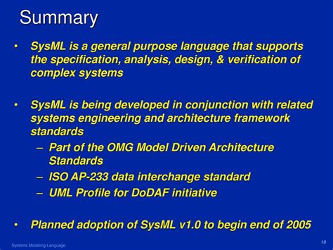 Systems Modeling Language Sysml Overview Ppt Download