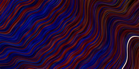 Light Blue Red Vector Backdrop With Curves Abstract Illustration With Gradient Bows Pattern For