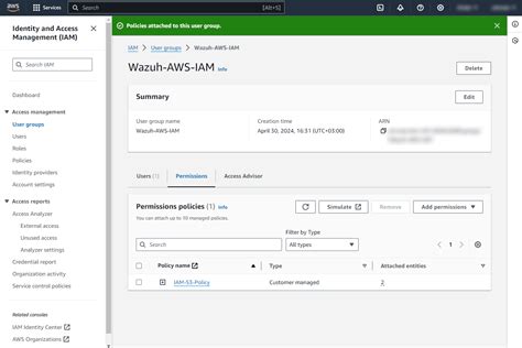 Configuring Aws Policy Prerequisites · Wazuh Documentation