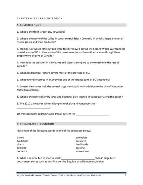 Supplementary Exercises Chapter 6