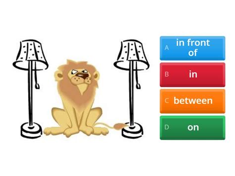 Prepositions Of Place Test Quiz