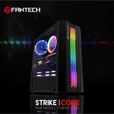 Fantech Strike Cg72 Rgb Middle Tower Gaming Case Atx Mini Itx Micro Itx Desktop Case Or Pc Case