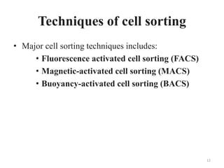 Cell Sorting Pptx Biological Sciences Science
