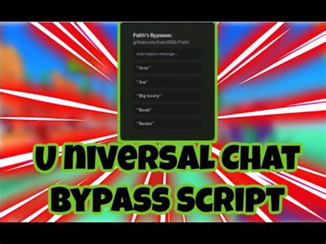 Roblox Chat Bypasser Say Bad Words On Roblox UNIVERSAL PASTEBIN YouTube
