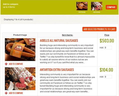 Zencart How To Manage Products Compare Module Template Monster Help