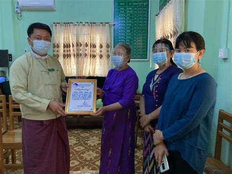 ကိုဗစ် ၁၉ ကာကွယ် ထိန်းချုပ်ကုသရေးလုပ်ငန်းများတွင် အသုံးပြုရန် မြို့နယ်ပညာရေးမိသားစုမှ ငွေကျပ် ၁၀