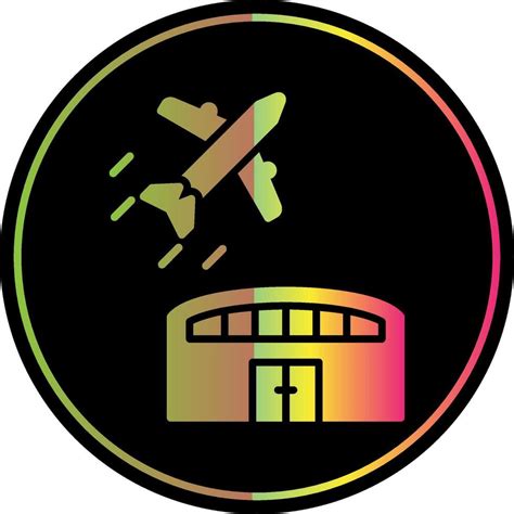 Airport Glyph Due Color Icon Design 43821488 Vector Art At Vecteezy