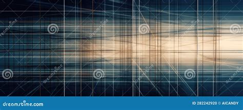 Minimalistic Abstract Background With A Grid Of Intersecting Lines Portraying Precision And