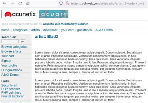 Sql Injection Examples On Known Vulnerable Web Applications Embedded Lab Vienna For Iot And Security
