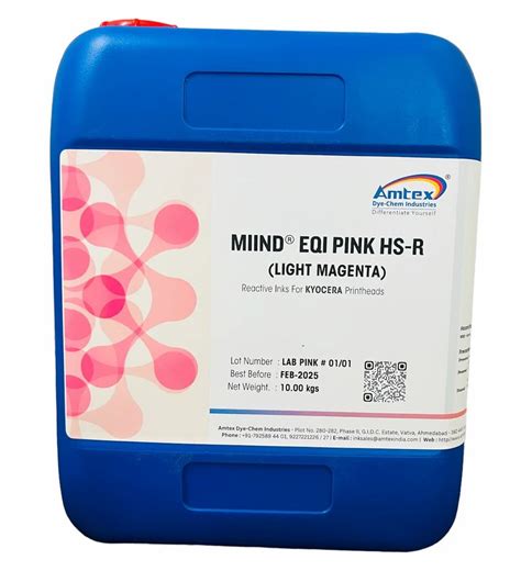 Miind Eqi Pink Hs R Light Magenta Reactive Dye Ink At ₹ 1100kg Reactive Ink In Ahmedabad