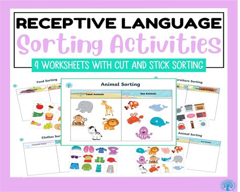 Receptive Language Sorting Activities Made By Teachers