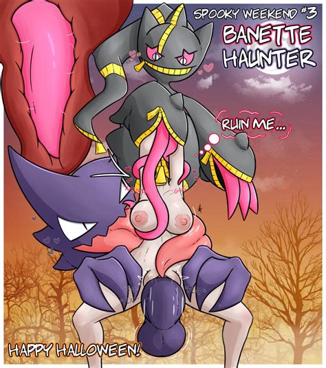 Rule 34 Balls Banette Deepthroat Dick Fellatio Haunter Holding Legs