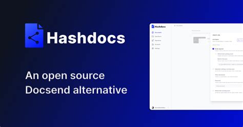 github hashdocs hashdocs an open source docsend alternative with