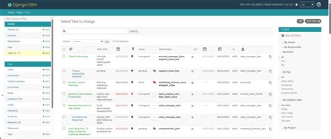 Crm Task Management Software Django Crm
