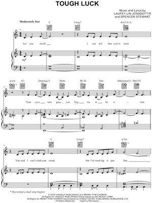 Tough Luck Sheet Music 5 Arrangements Available Instantly Musicnotes