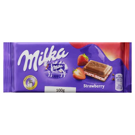 Choc Barra Milka 100g Strawberry Ofersul Supermercados