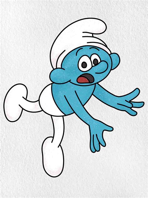 Clumsy Smurf Drawing Helloartsy